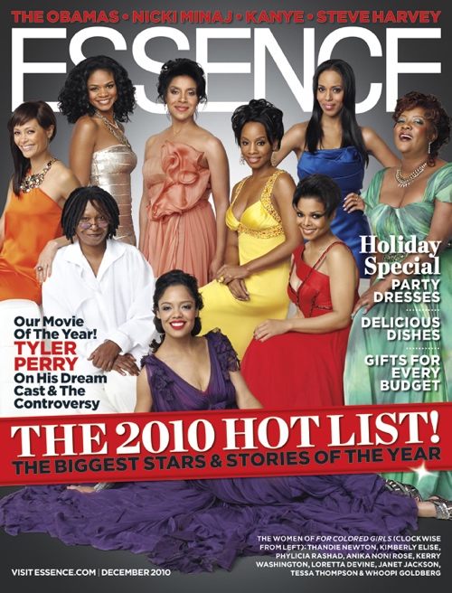 ESSENCE MAGAZINE (DECEMBER 2010 ISSUE) ‘FOR COLORED GIRLS’ CAST FRONT ...